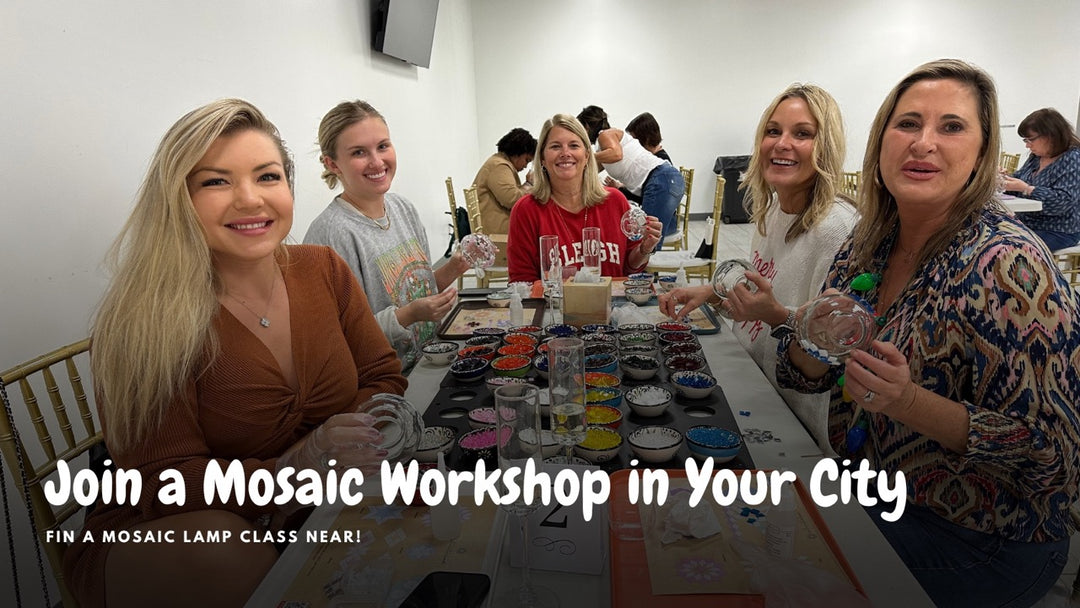 Best Mosaic Art Classes 🇺🇸 | Learn how to create your mosaic lamp