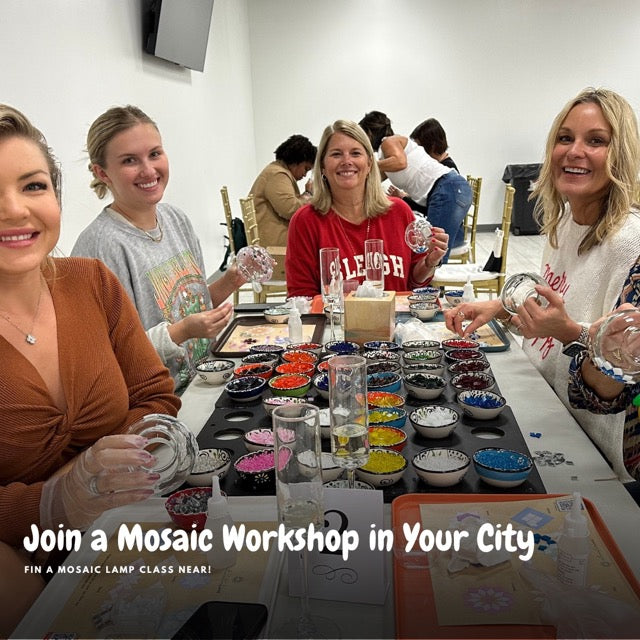 Best Mosaic Art Classes 🇺🇸 | Learn how to create your mosaic lamp